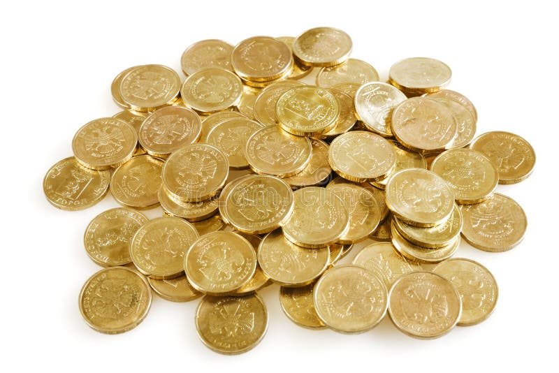 Medieval Gold Coins Treasure Editorial Stock Photo - Image of heap ...