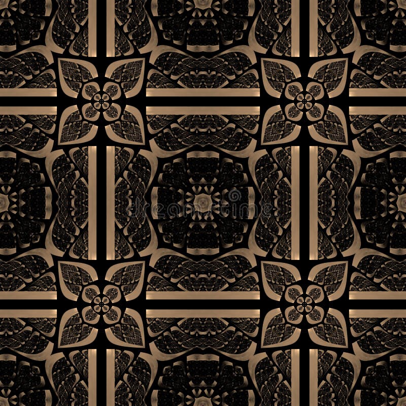 Metallic Color Regular Seamless Pattern. Stock Illustration ...