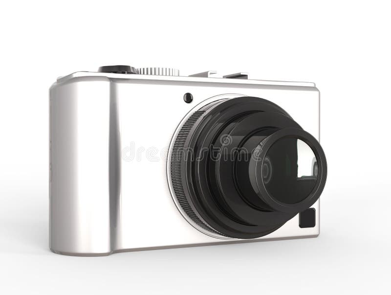 Compact camera - back view stock photo. Image of lens - 59007924