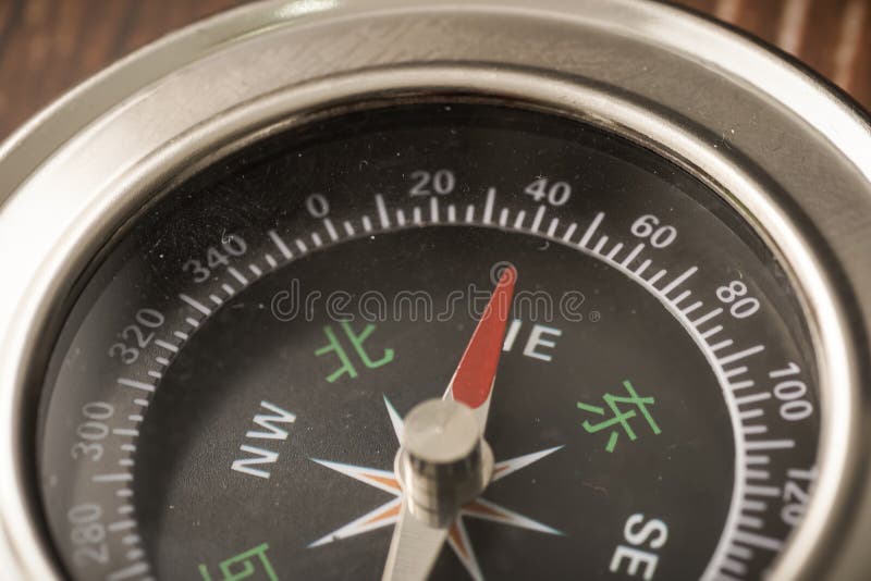 Metallic compass stock image. Image of compas, compass - 168352479