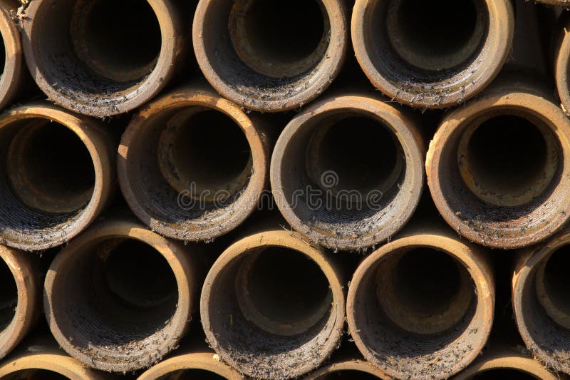 Metallic Conduit Full of Sludge Stock Photo - Image of rust, aging ...