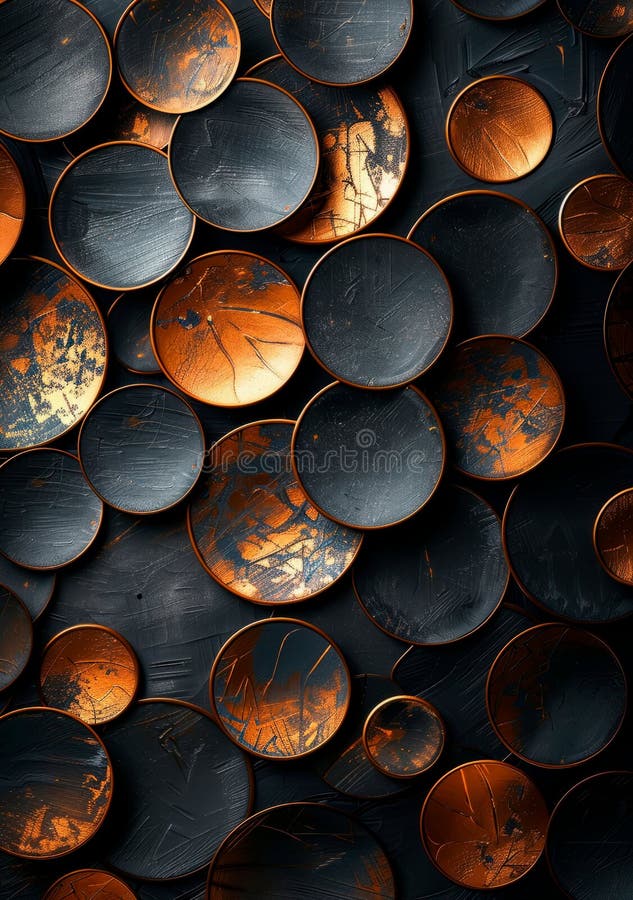 Intricate Copper Circuitry Design Stock Photo - Image of components ...