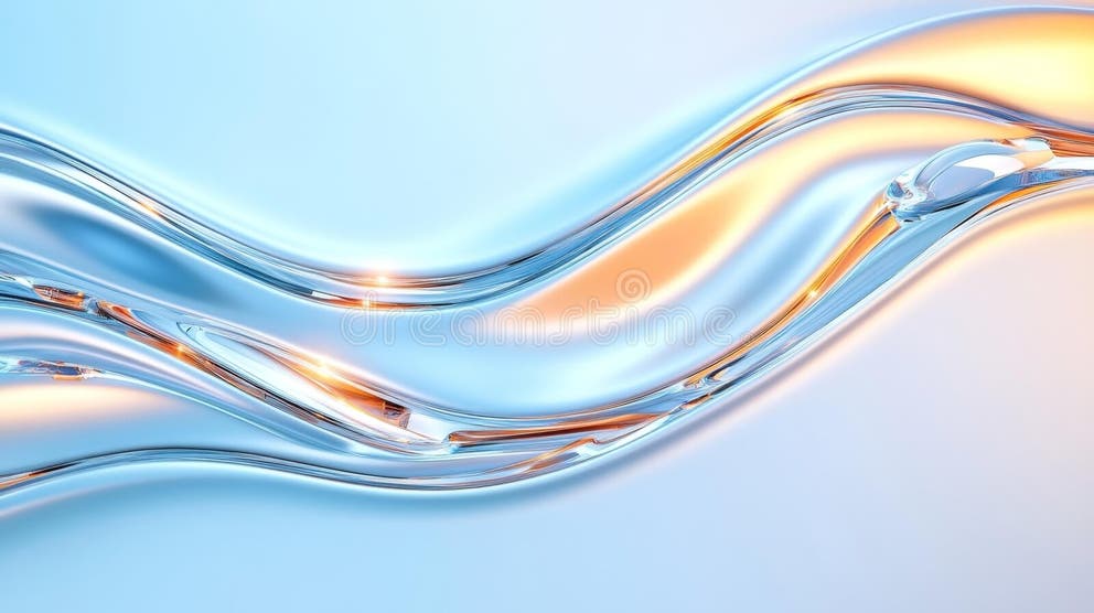 Metallic Curved Surface with Reflective Smooth Texture Stock ...