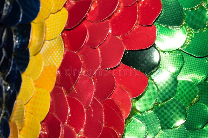 Metallic Cut Up Tin Cans in Bright Colours As an Abstract Background ...