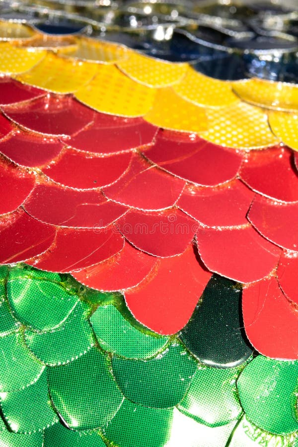 Metallic Cut Up Tin Cans in Bright Colours As an Abstract Background ...