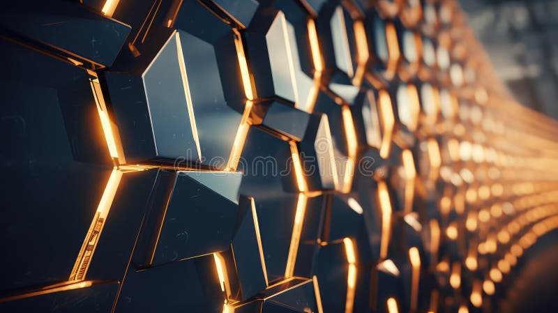 Metallic Cybernetic Texture Stock Illustration - Illustration of design ...