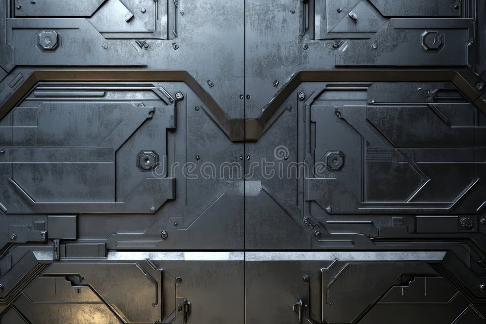 A Metallic 3D Background Where Overlapping Hexagonal Panels Create a ...