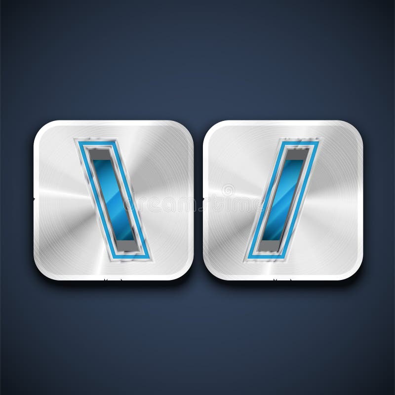 Metallic 3D Character from a Font Set, Vector Illustration Stock Vector ...