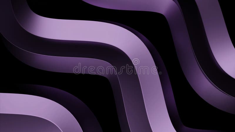 Metallic 3D Rotating and Bending Lines, Game of Light and Shadow ...