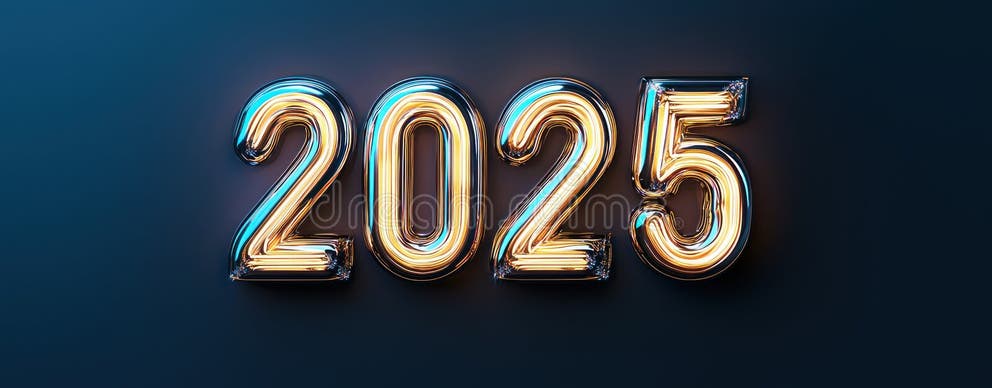 2025 Metallic Design with Clean Lines and Glowing Effect, Perfect for ...