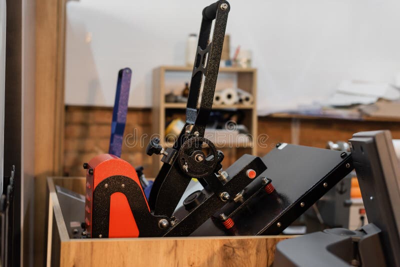 Metallic Details of Professional Print Plotter Stock Photo - Image of ...