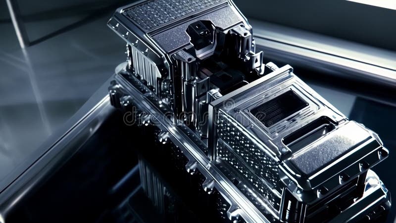 Metallic Device Opening and Closing on Reflective Surface Stock Footage ...