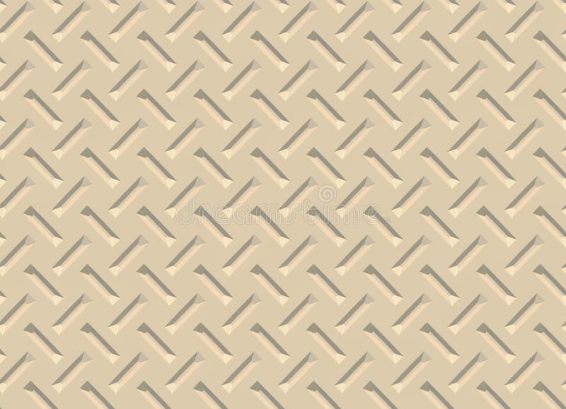 Metallic Diamond Plate Background with Seamless Pattern Stock ...