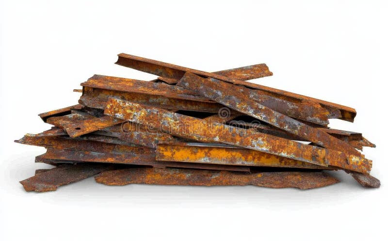 Metallic Discarded Materials of Different Kinds are Isolated on a ...