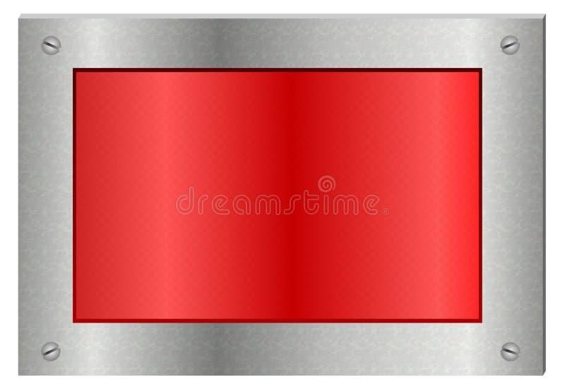 Metallic Display Sign Board Stock Illustration - Illustration of poster ...