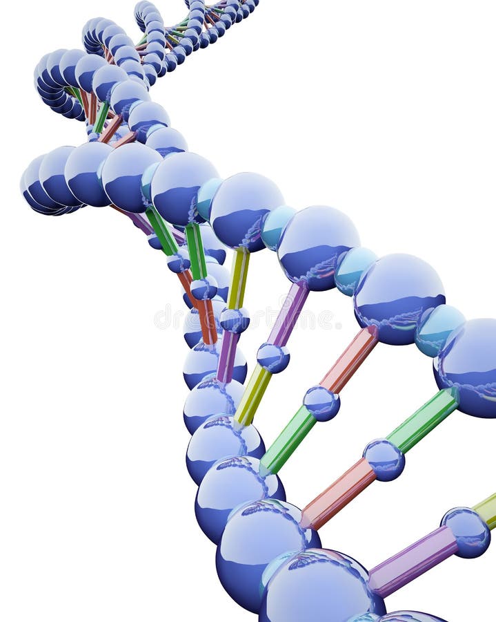 Metal DNA chain stock illustration. Illustration of biology - 35339668