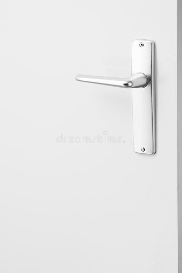Metallic door handle stock image. Image of white, silver - 55874869
