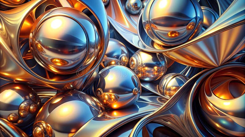 Metallic Dreams: a Surreal Symphony of Shapes and Textures AI Generated ...