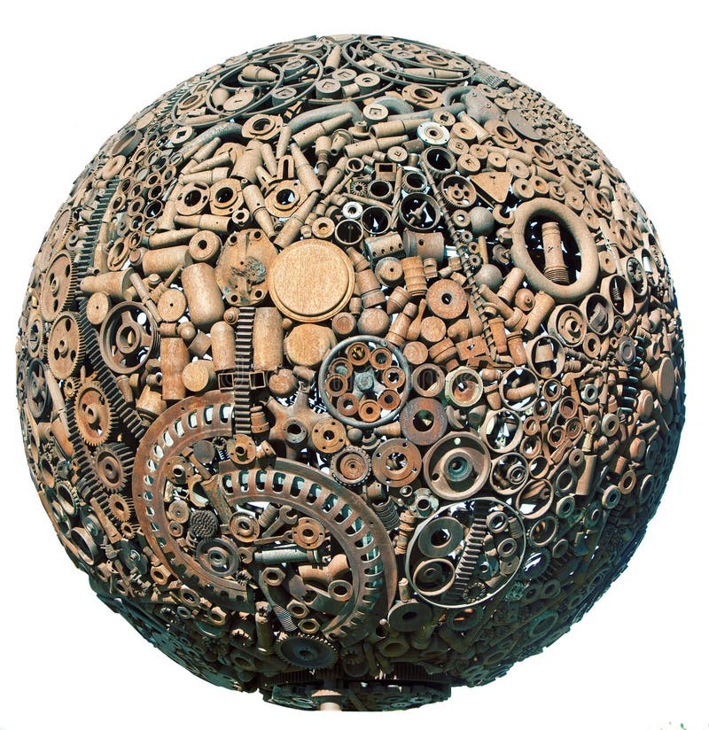 Metallic Earth stock image. Image of metallic, concept - 21930631