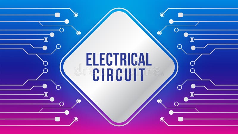 Metallic Electronic Tree Shape with Rounded Square Element in Colorful ...