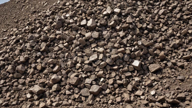 Metallic Elegance Nickel Ore Stack in Industrial Setting Stock ...