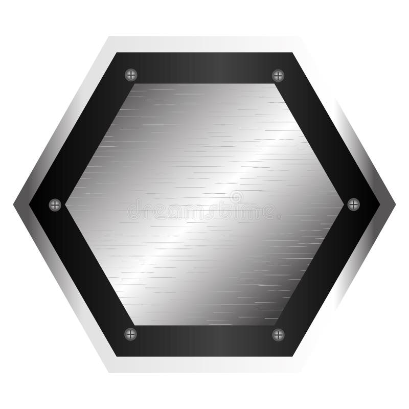 Metallic Emblem Isolated Icon Stock Vector - Illustration of metalic ...