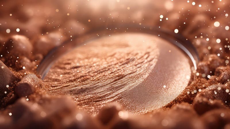Metallic eyeshadow texture stock illustration. Illustration of creamy ...