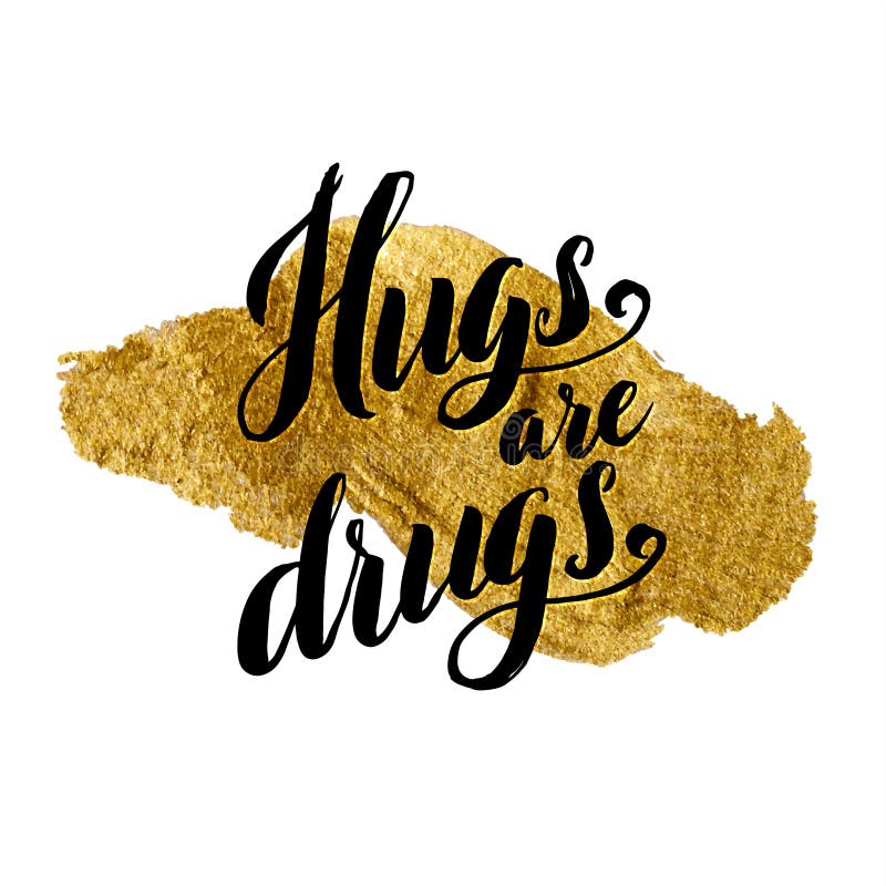 Metallic Foil Shining Calligraphy Poster. Vector Gold Print Paint Stain ...