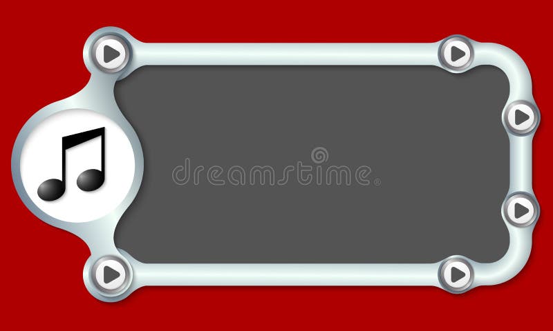 Metallic frame stock illustration. Illustration of internet - 56886911