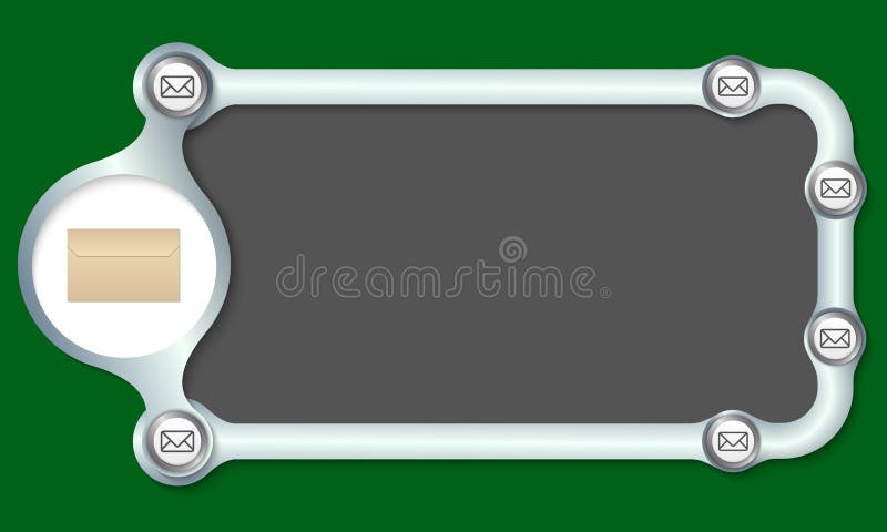 Text Box Frame Metallic Stock Illustrations – 495 Text Box Frame ...
