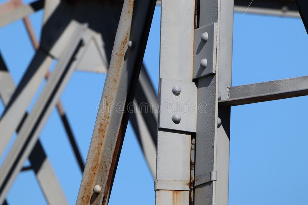 Metallic Framework with Nails Adorning Its Surface Stock Photo - Image ...