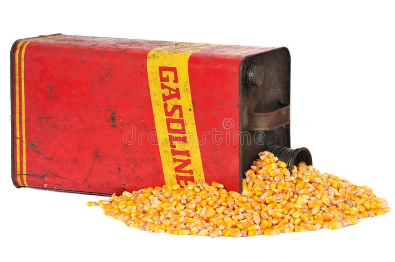 Metallic Fuel Container Gasoline or Corn Ethanol Stock Image - Image of ...