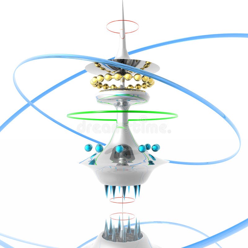 Metallic Futuristic Font with Blue Neon Lights. Stock Illustration ...