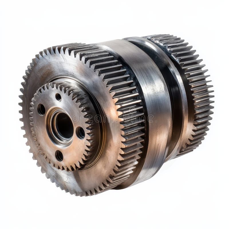 A Metallic Gear Assembly Used in Machinery for Power Transmission Stock ...