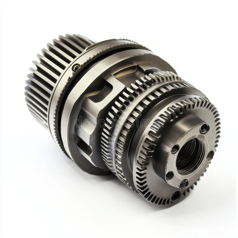 A Metallic Gear Assembly Used in Mechanical Systems for Power Transmission Stock Illustration ...