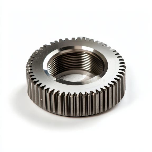 A Metallic Gear with Internal Threading, Likely Used in Machinery or ...