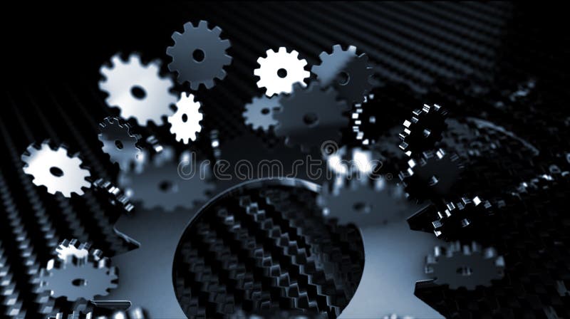 Gears, Flying Metal Spheres and Gold Rings. Engine Mechanical Parts ...