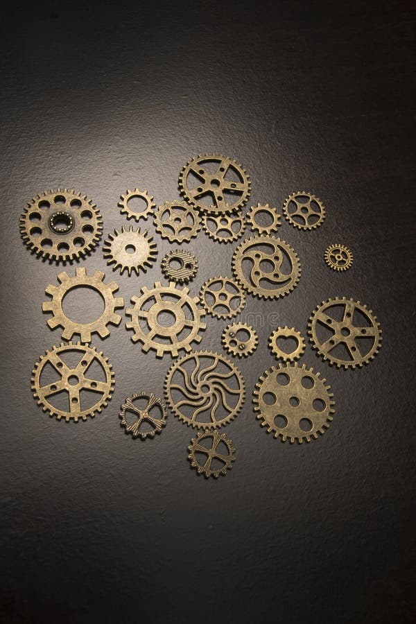 Metallic Gears stock image. Image of shape, technology - 87742327