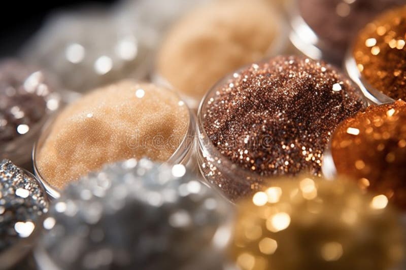 Metallic Glitter Dust. Generative Ai Stock Illustration - Illustration ...