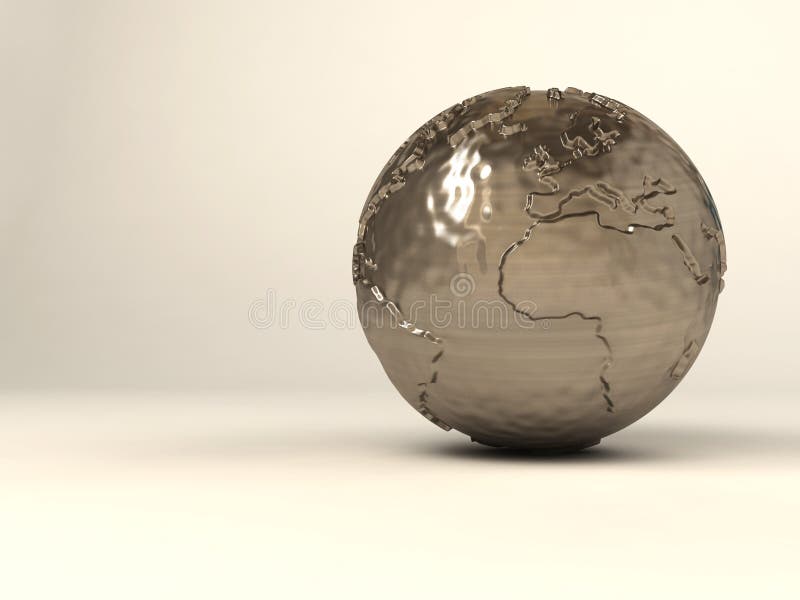 Metallic Globe Picture. Image: 6668465