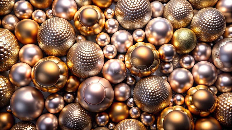 Metallic Glow Spheres: a Shimmering and Glamorous Pattern Generative AI ...