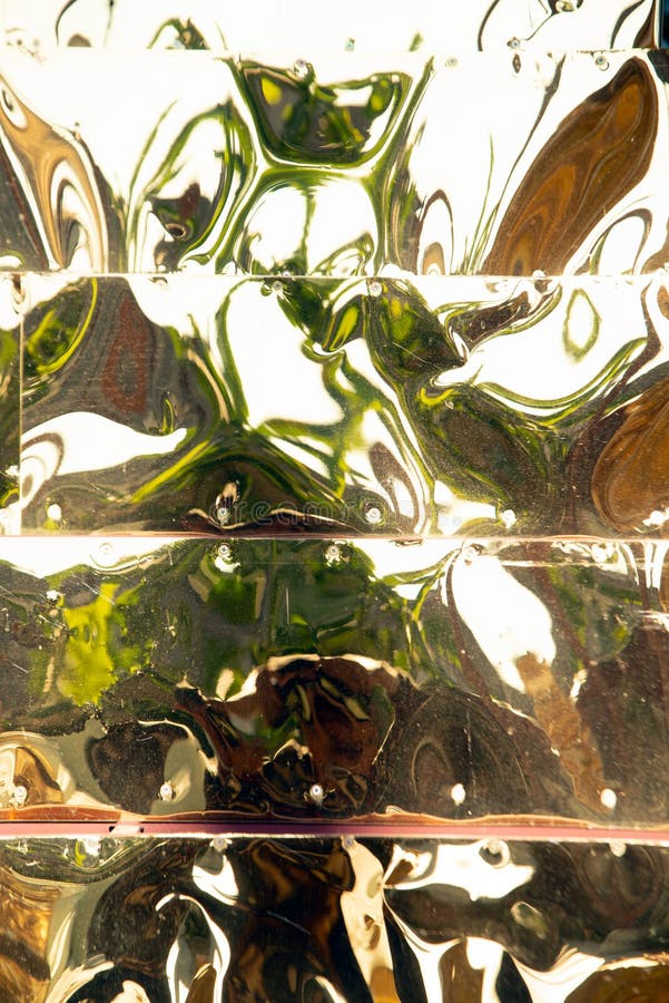 Metallic Gold Color, Shiny Reflective Textured Background. Stock Photo ...