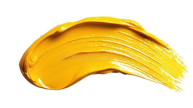 Metallic Gold Elegance Brushstroke Sweeping Paint Transparent Surface ...