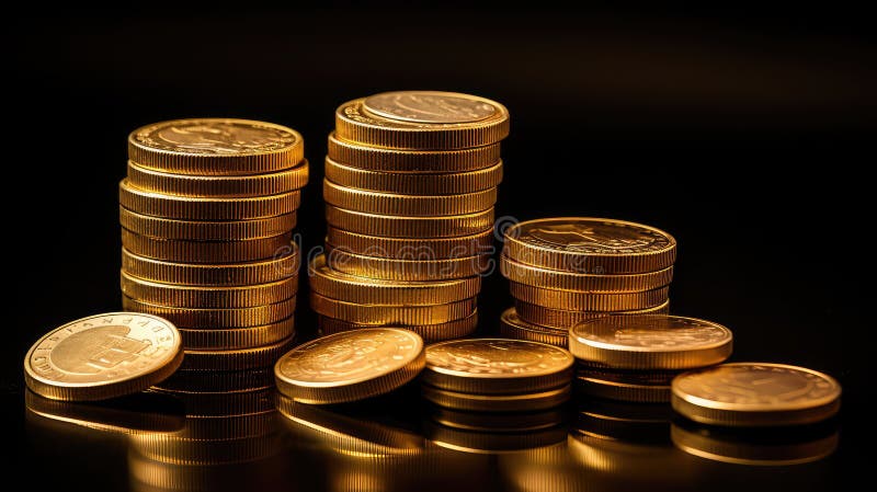 Metallic gold gradient stock illustration. Illustration of shade ...