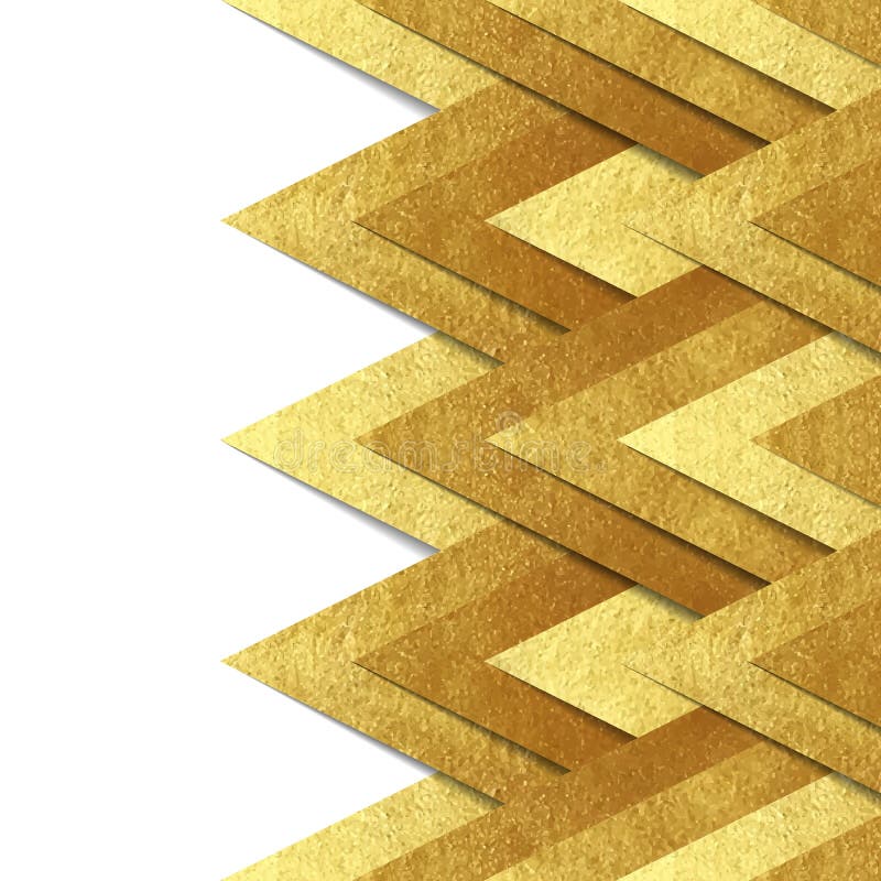 Metallic Gold Chevron Background