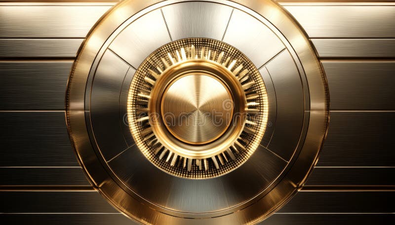 Metallic Gold and Silver Circular Design, Abstract Background, Luxury ...