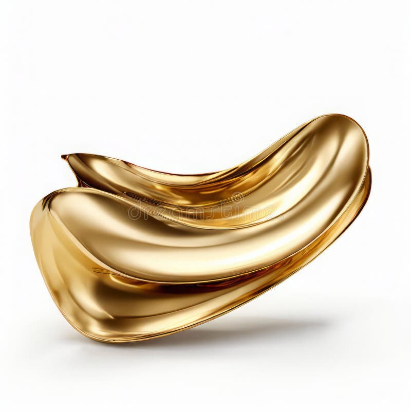 A Metallic Gold Stroke with a Shimmering Effect Adding Stock Image ...