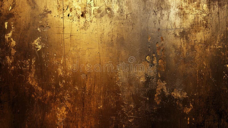 Metallic Gold Texture, Old Wall Background Stock Illustration ...