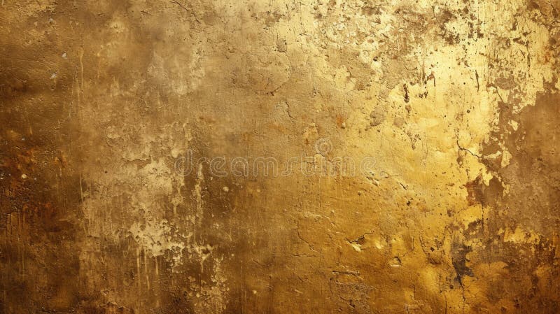 Metallic Gold Texture, Old Wall Background Stock Illustration ...