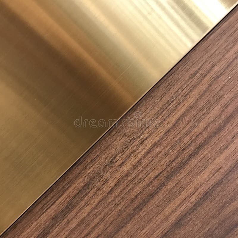 Metallic Gold and Wood Square Pattern Stock Image - Image of square ...